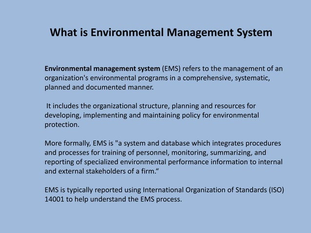 MANAGEMENT OF THE ENVIRONMENT | PPTX
