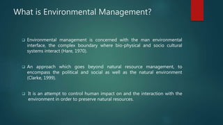 Environmental Management | PPTX