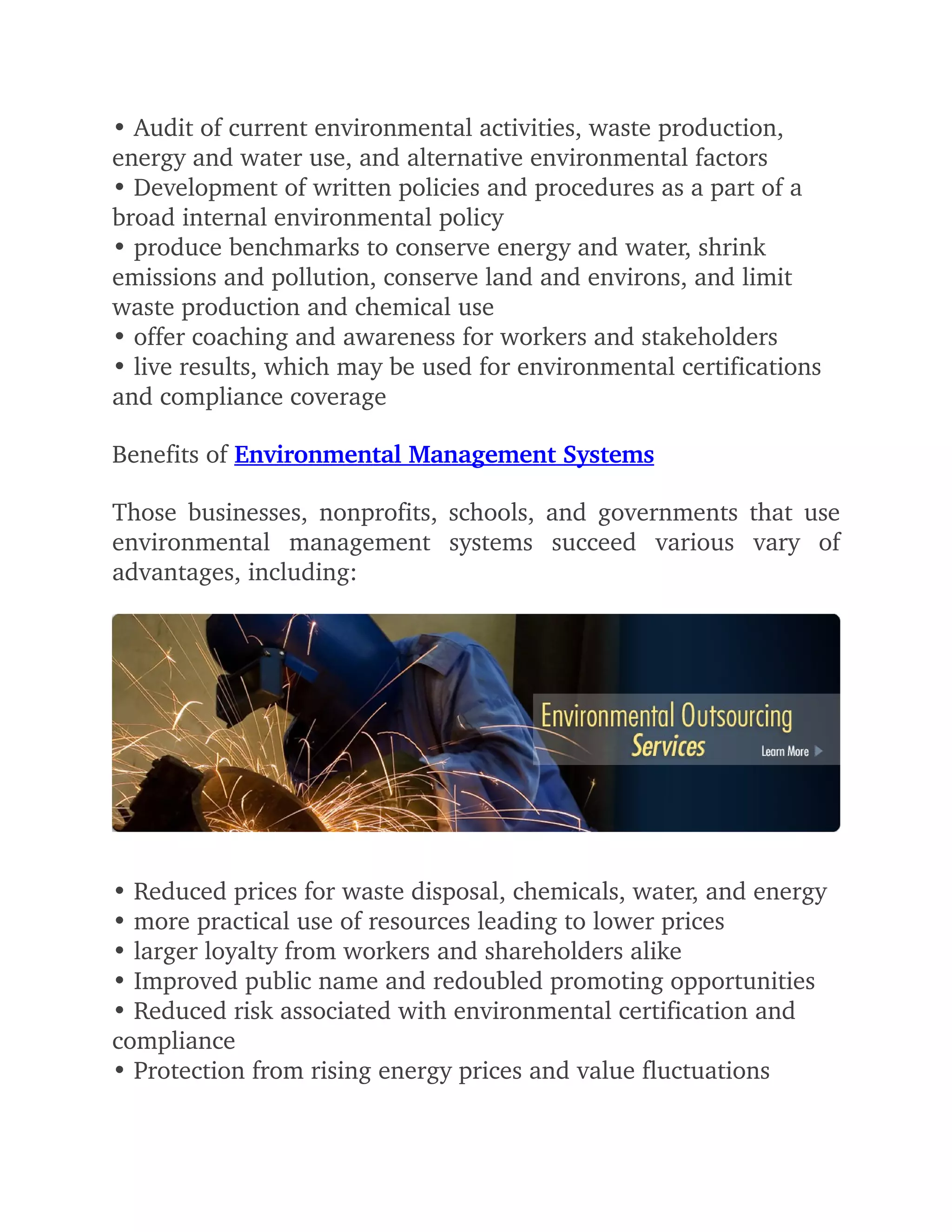 Environmental Management for Businesses | PDF