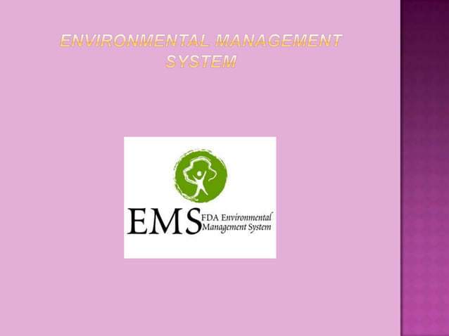 Environmental management system | PPTX