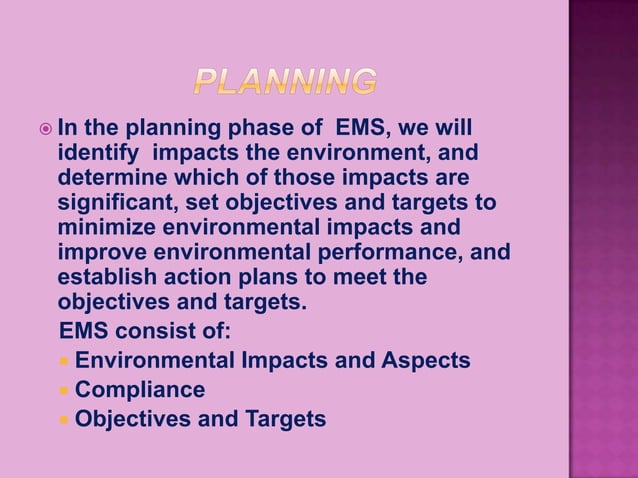 Environmental management system | PPTX