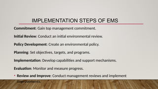 Environmental Management System Engineering Economics | PPT