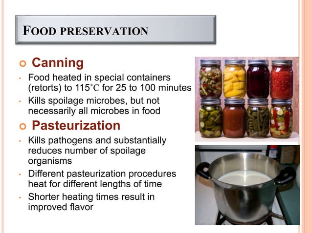 Role of Microorganisms in Preparation of Certain Foods, in Spoilage of ...