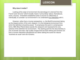 Environmental moment lexicon | PPT