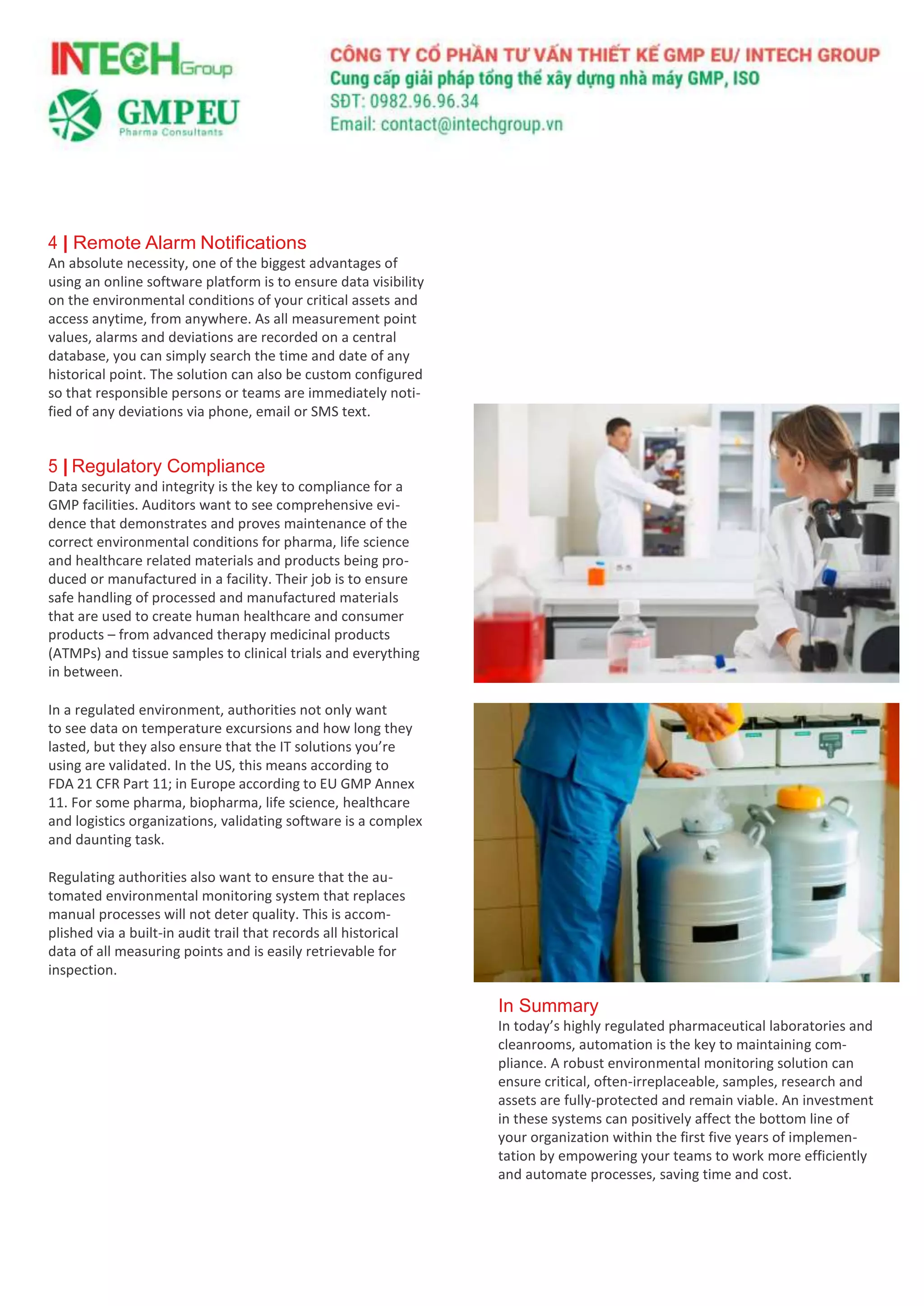 Environmental Monitoring in Regulated Labs and Cleanrooms | DOCX