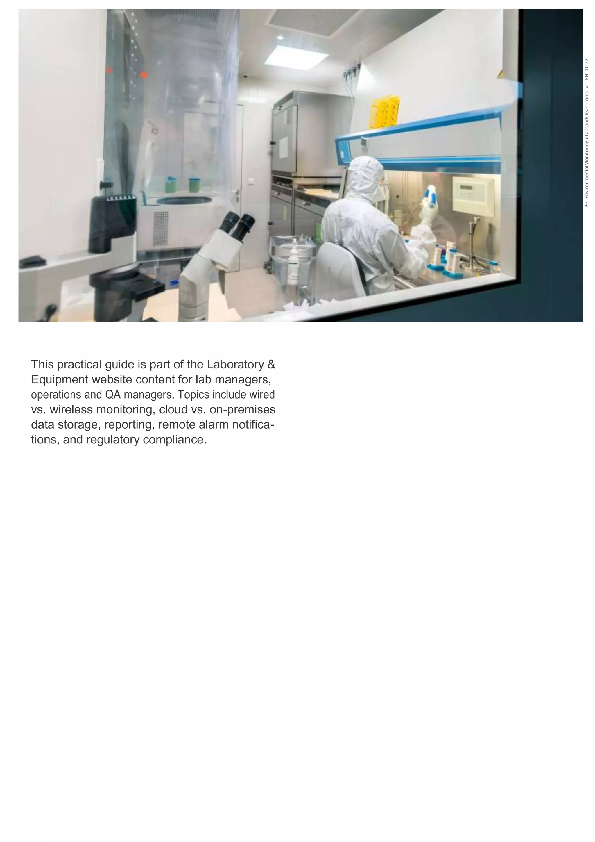 Environmental Monitoring in Regulated Labs and Cleanrooms | DOCX