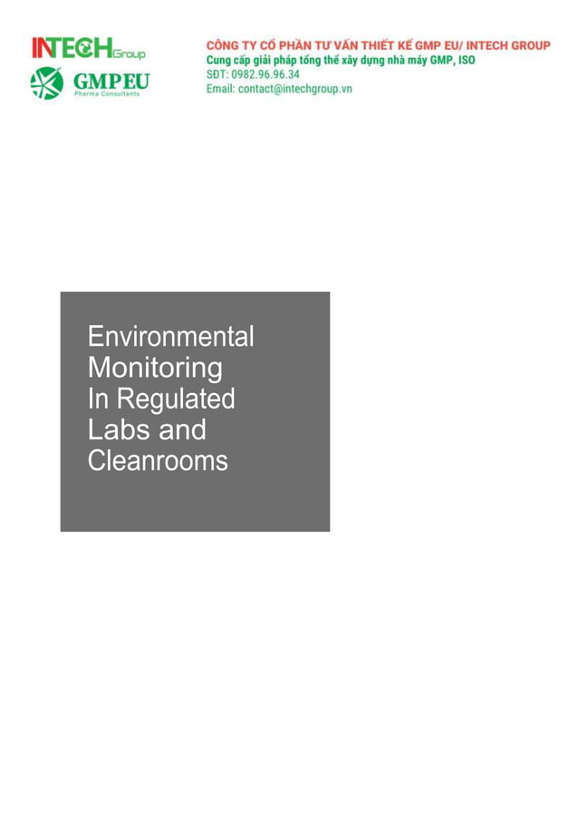 Environmental Monitoring in Regulated Labs and Cleanrooms | PDF