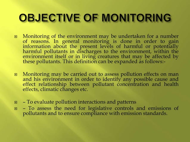Environmental monitoring | PPTX | Indoor Environmental Quality | Home ...