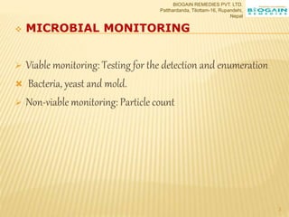 Environmental monitoring | PPTX