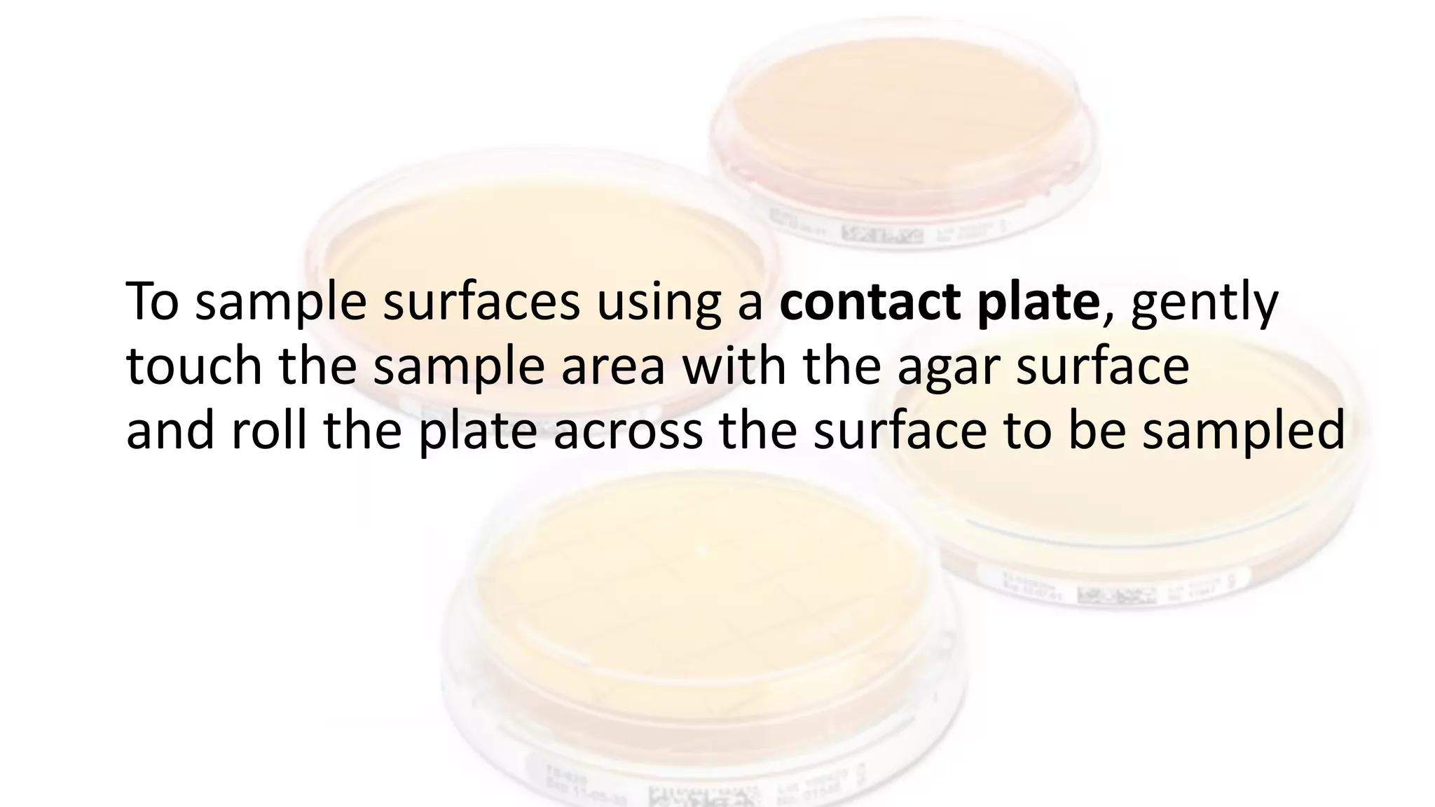Environmental monitoring - surface sampling | PPTX
