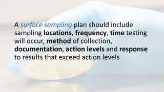 Environmental monitoring - surface sampling | PPTX
