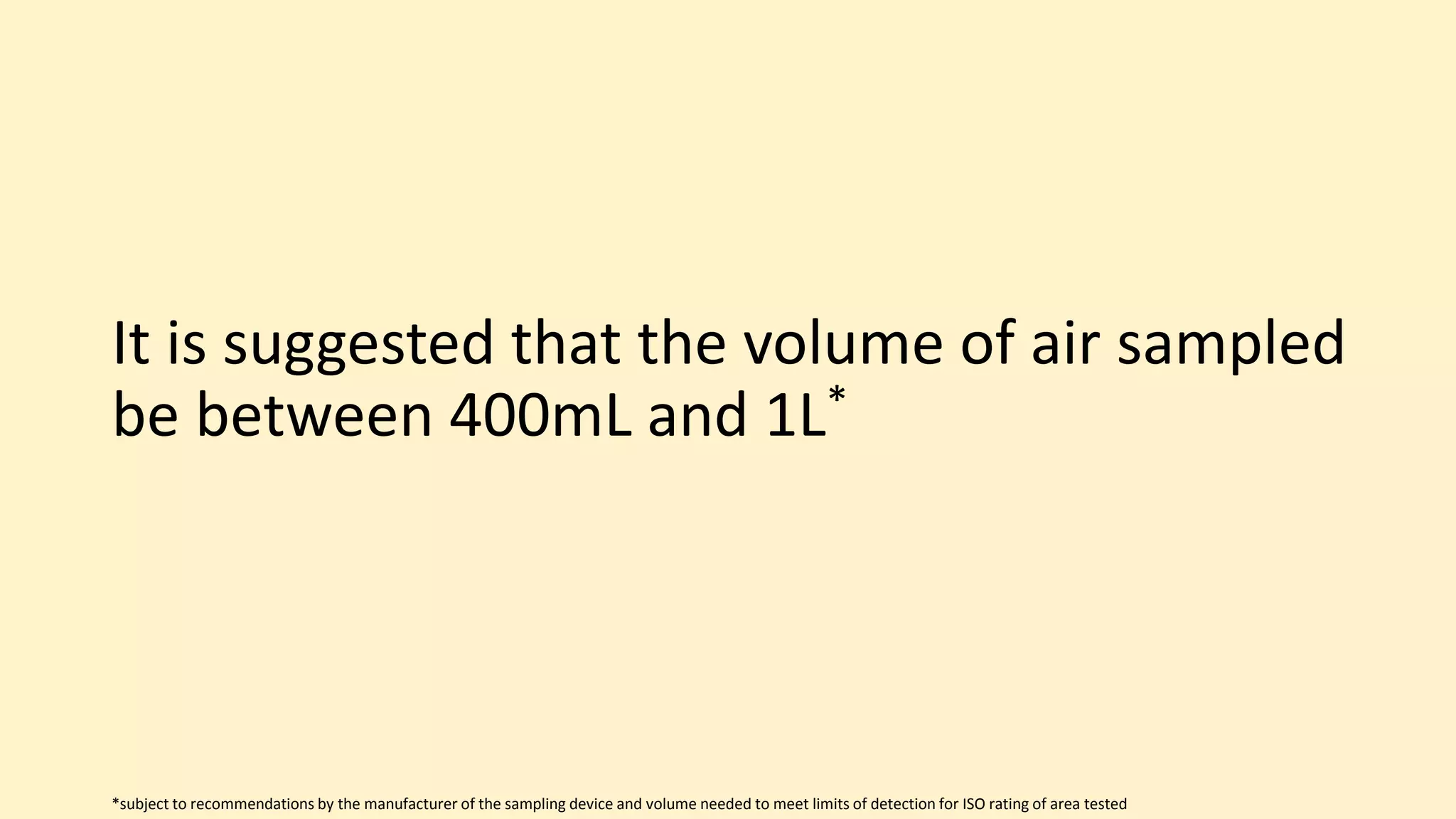 Environmental monitoring - viable particle sampling | PPTX
