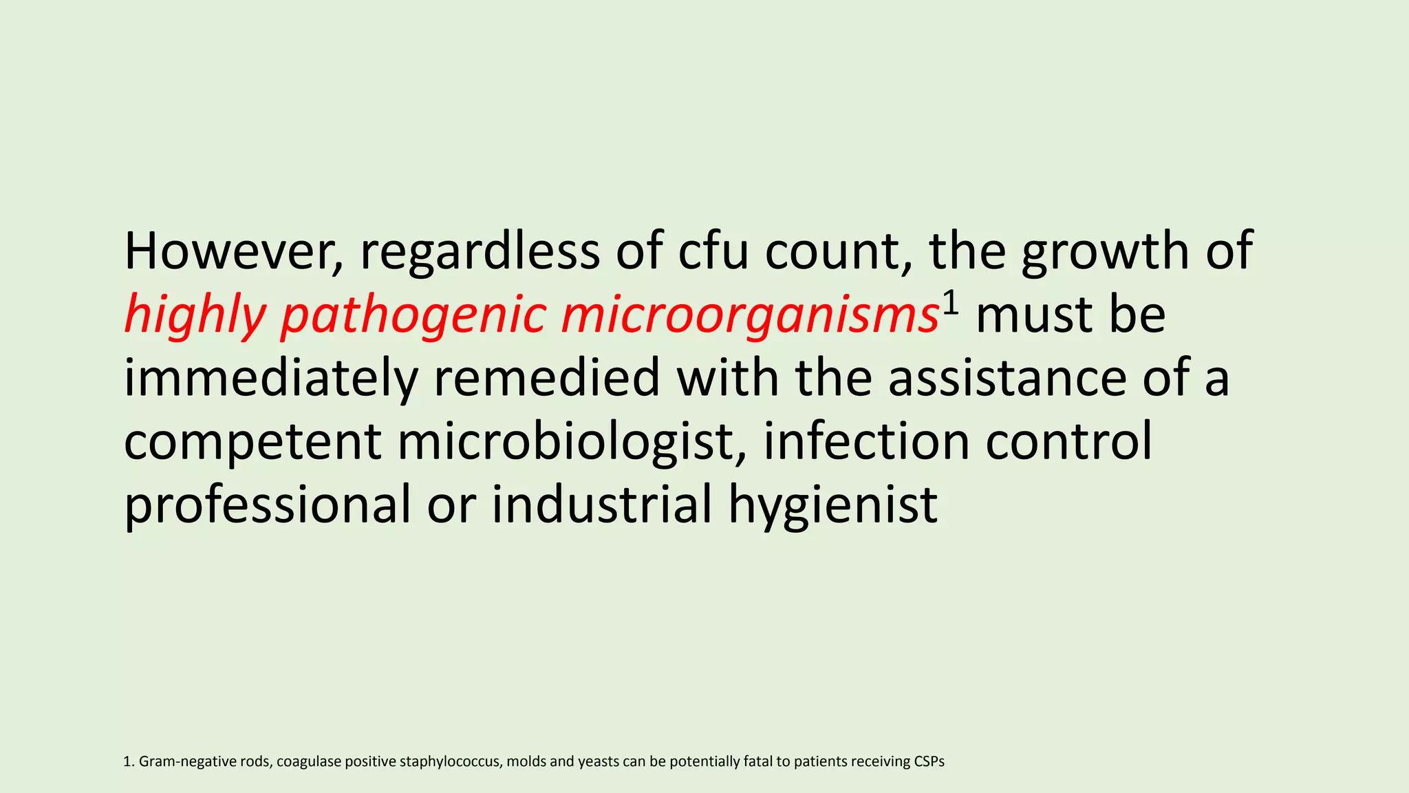 Environmental monitoring - viable particle sampling | PPTX