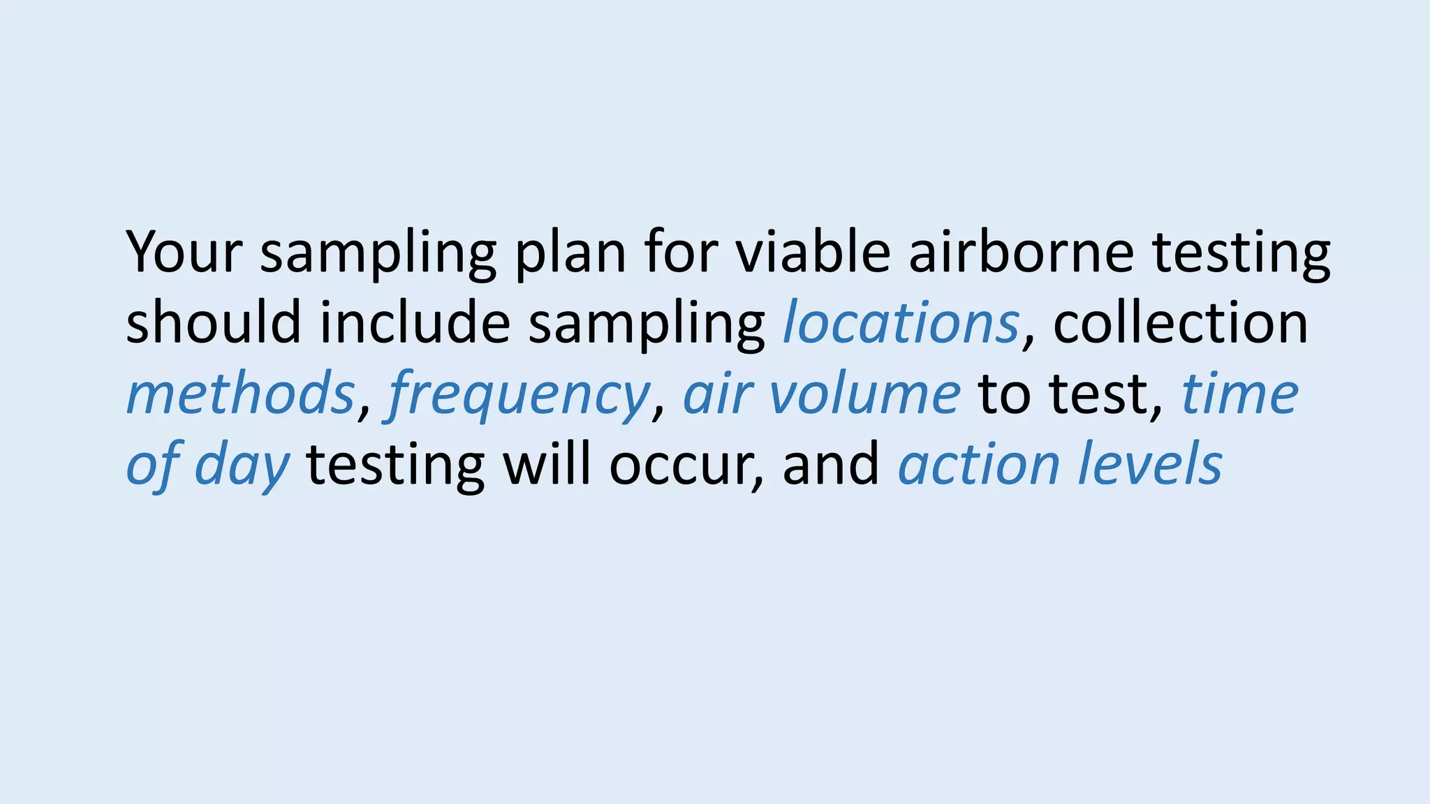 Environmental monitoring - viable particle sampling | PPTX