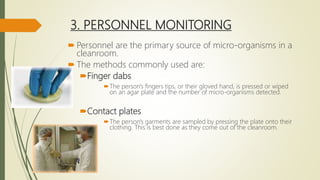 Environmental Monitoring of Clean Room | PPTX
