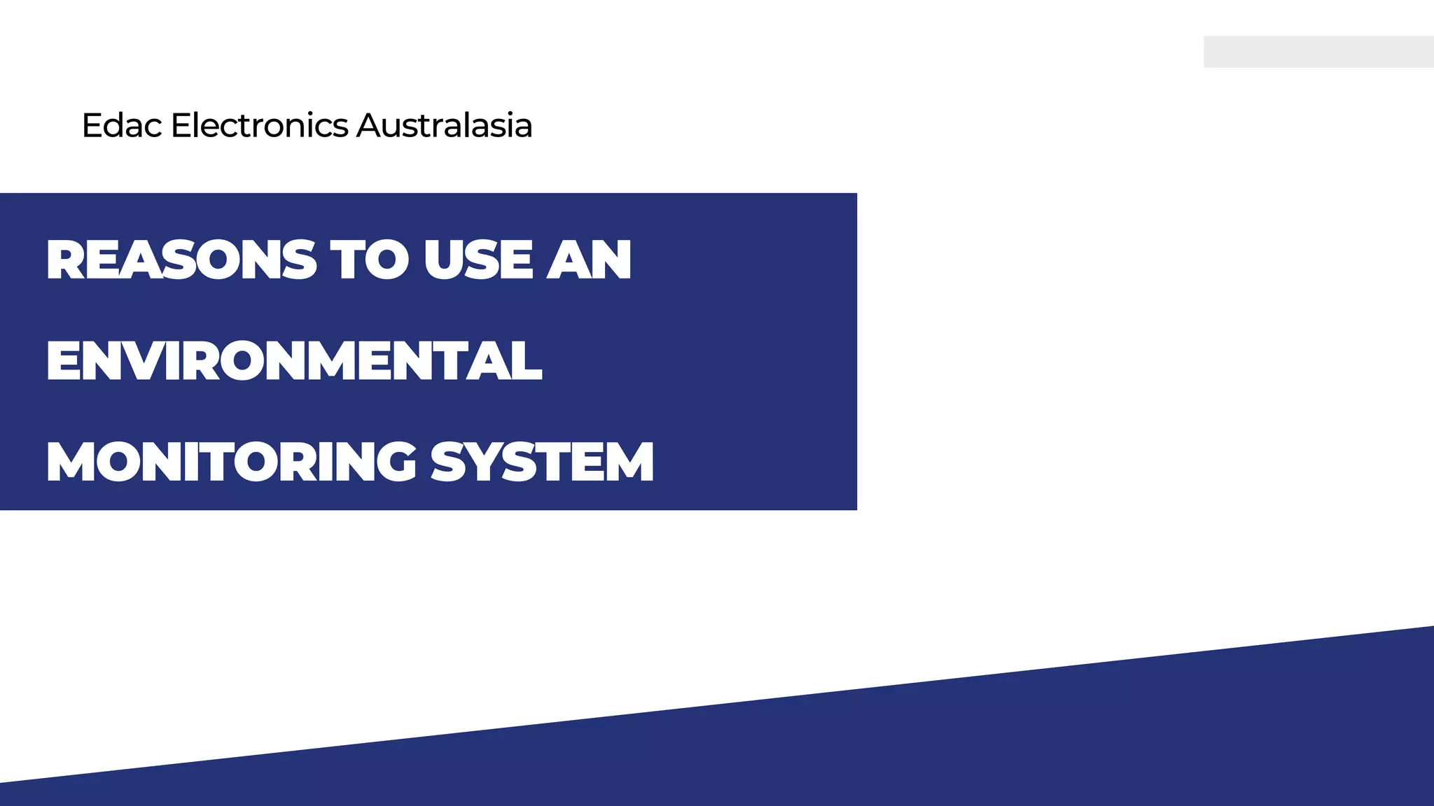 Reasons to Use an Environmental Monitoring System | PDF