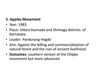 Environmental movements in india | PPTX