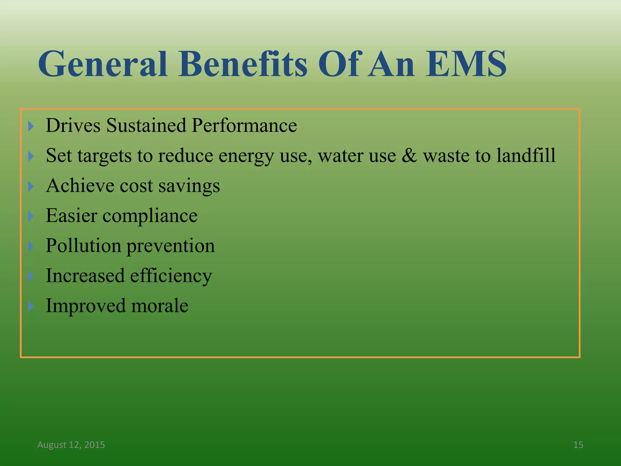 Environmental Management System | PPTX