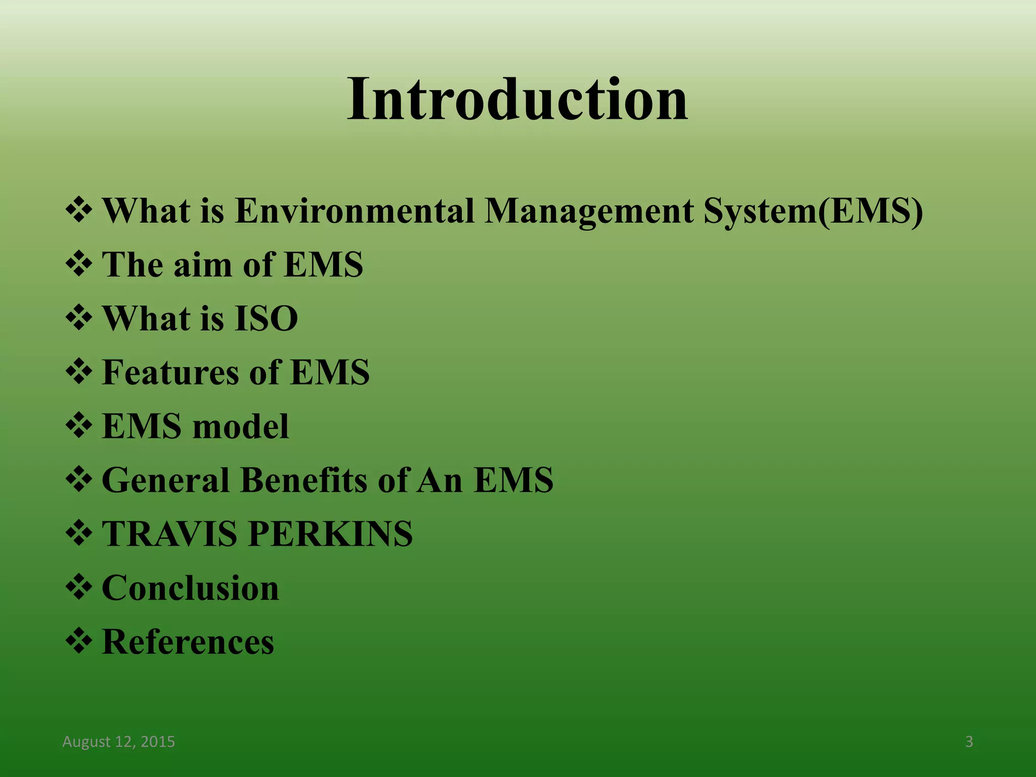 Environmental Management System | PPTX