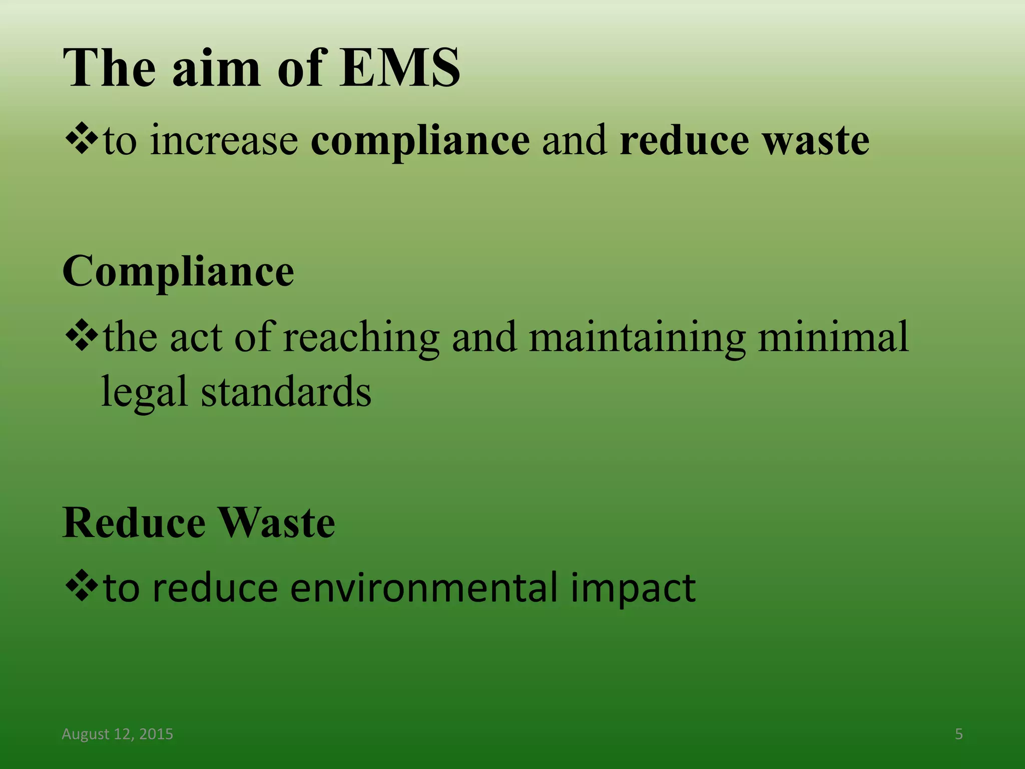 Environmental Management System | PPTX