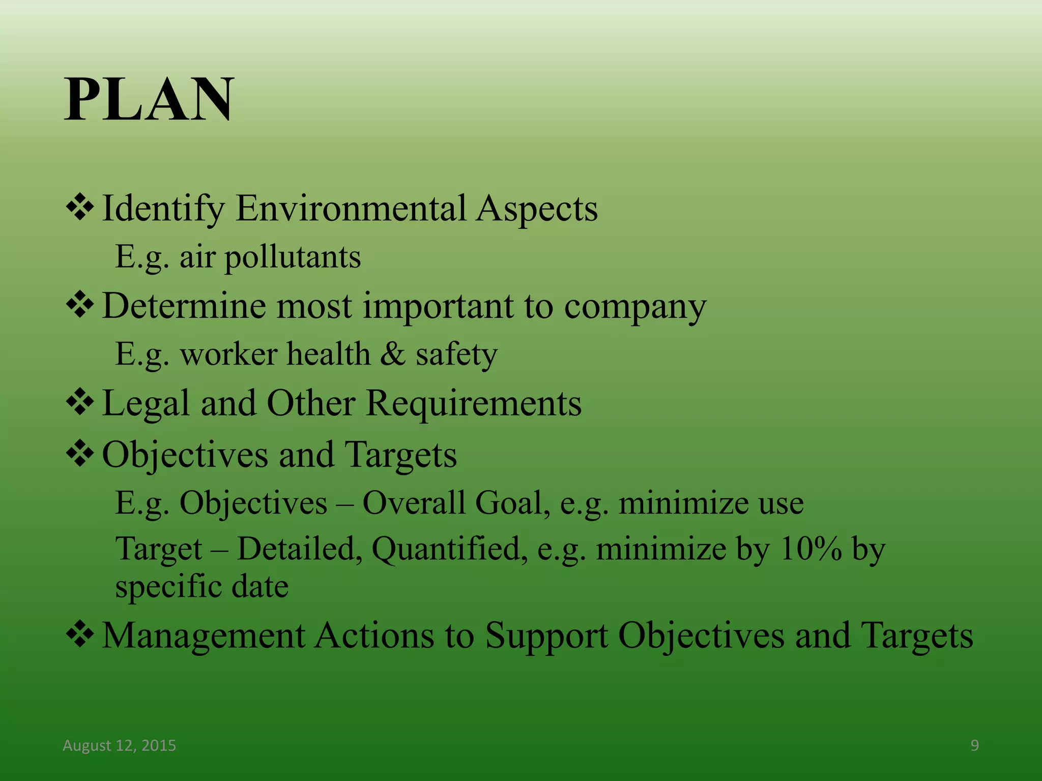 Environmental Management System | PPTX