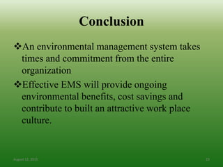 Environmental Management System | PPTX