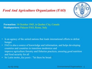 Environmental organization,in world ,India and karnataka state | PPTX