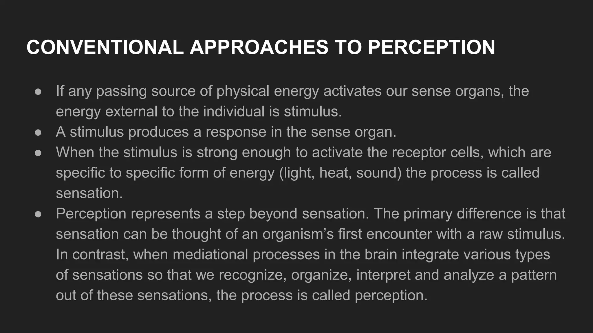Environmental Perception | PPTX