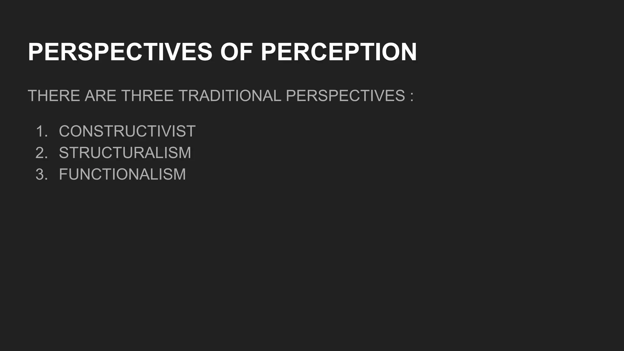 Environmental Perception | PPTX