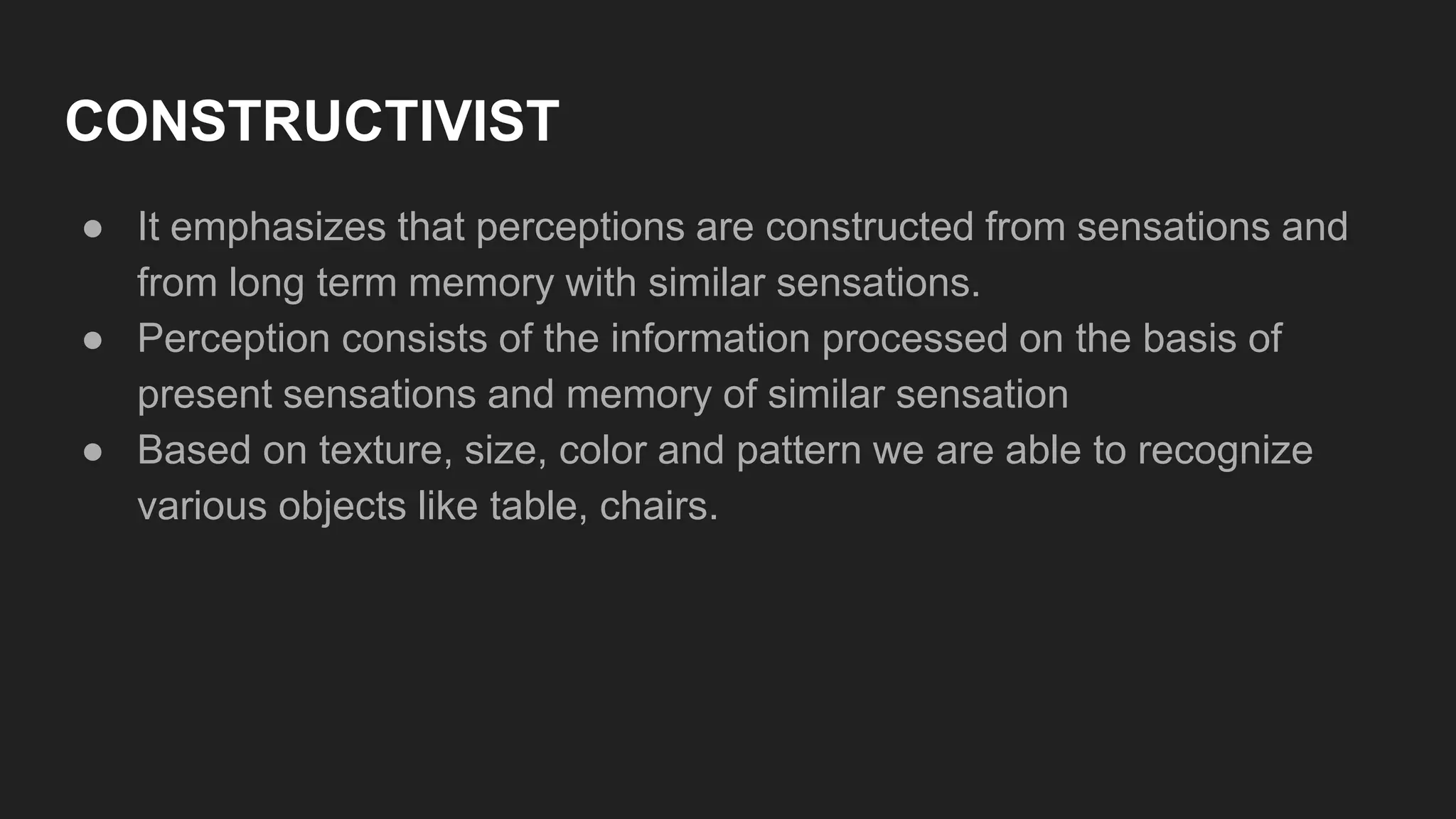 Environmental Perception | PPTX