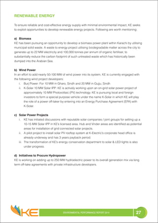 KE Environmental performance report 2014 | PDF