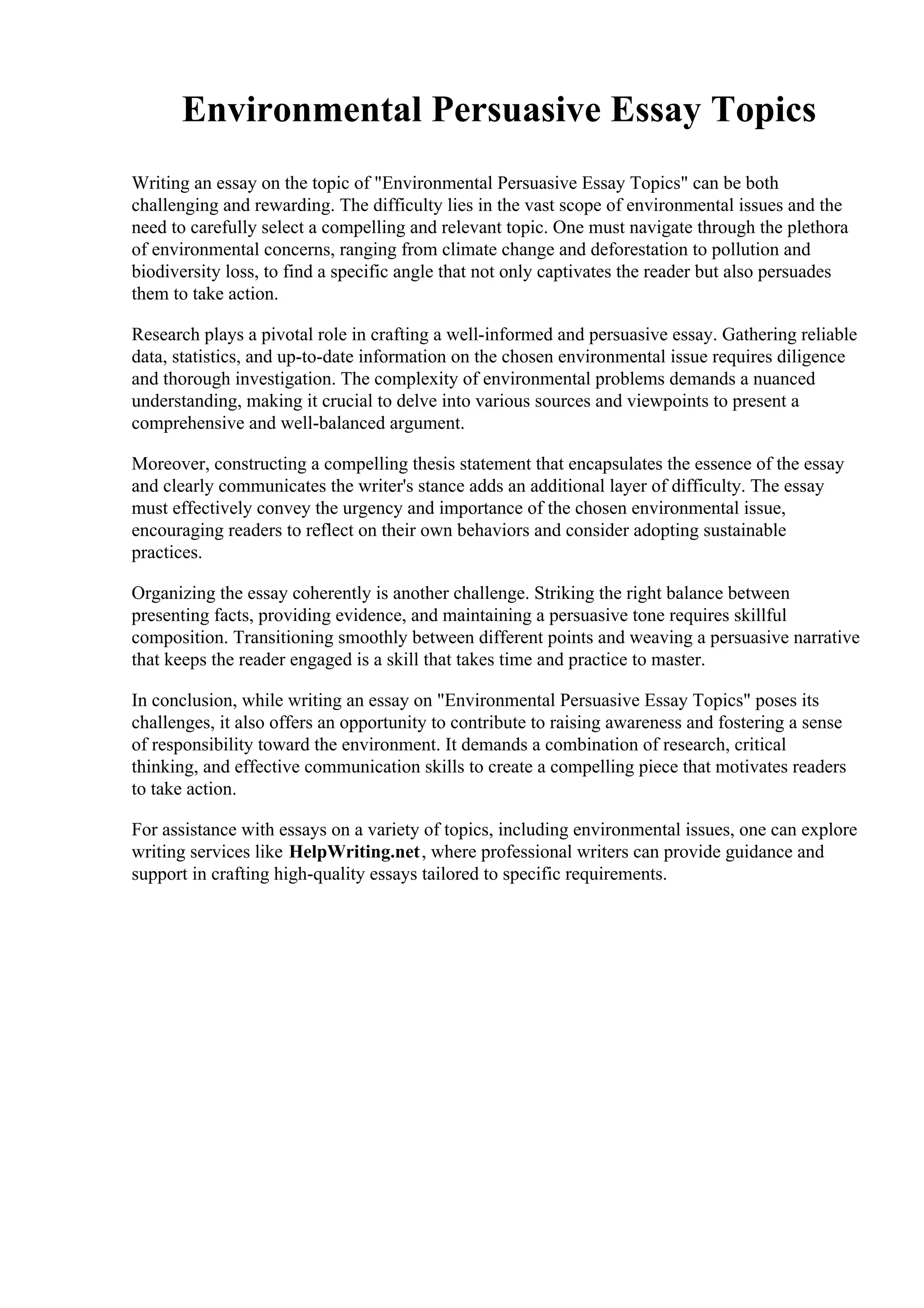 Environmental Persuasive Essay Topics.pdf