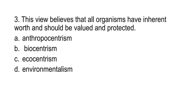 Environmental Philosophy.pptx | Environment | Science