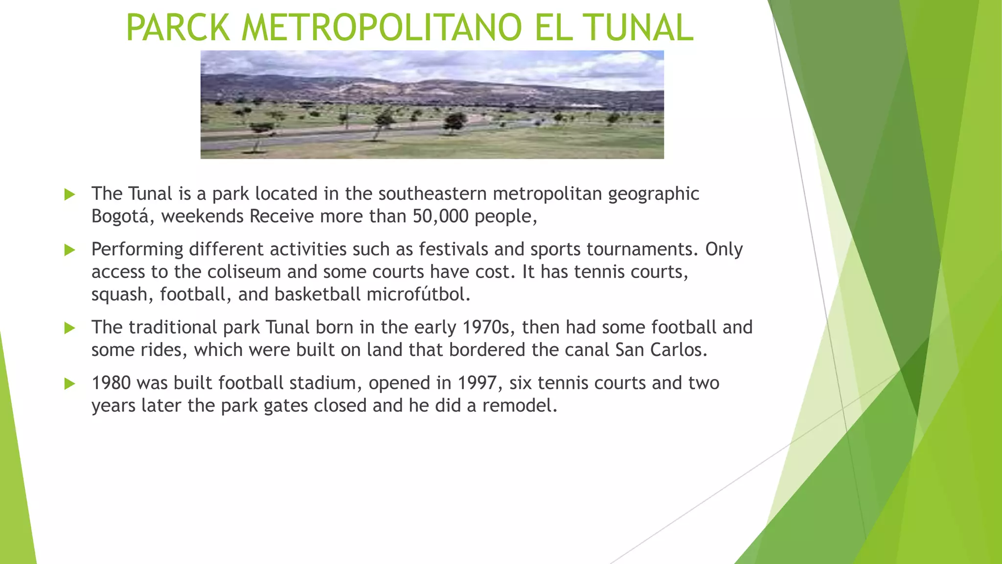 Environmental places of bogotá | PPT