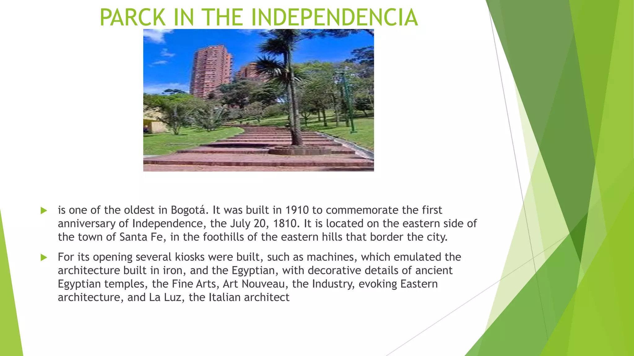 Environmental places of bogotá | PPT