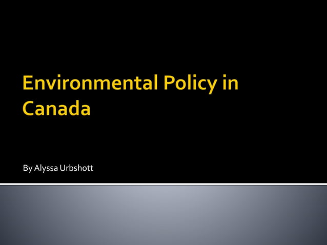 Environmental policy | PPT