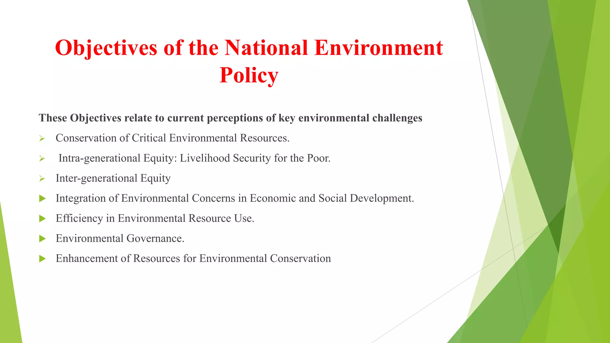 Environmental policy | PPTX