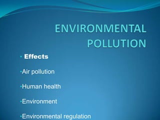 Environmental pollution | PPT
