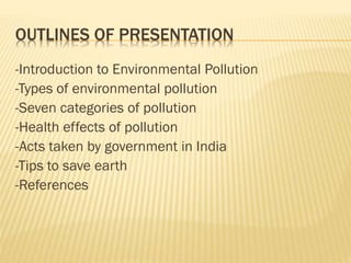 Environmental pollution | PPTX