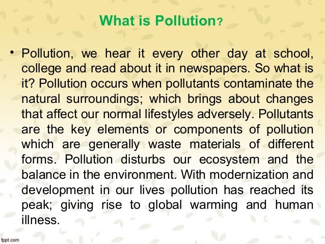 Environmental Pollution