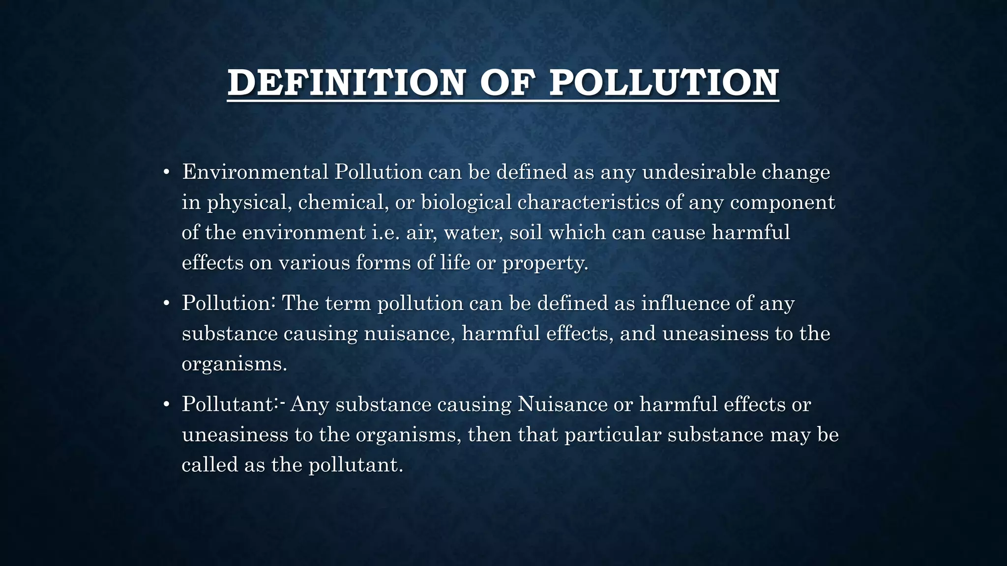 Environmental pollution | PPTX