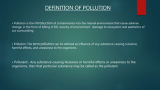 Environmental pollution | PPTX