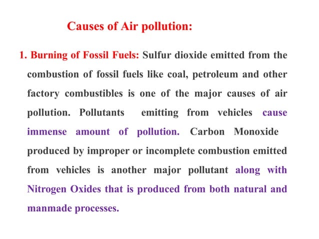 Environmental pollution causes, effects and measures | PPTX