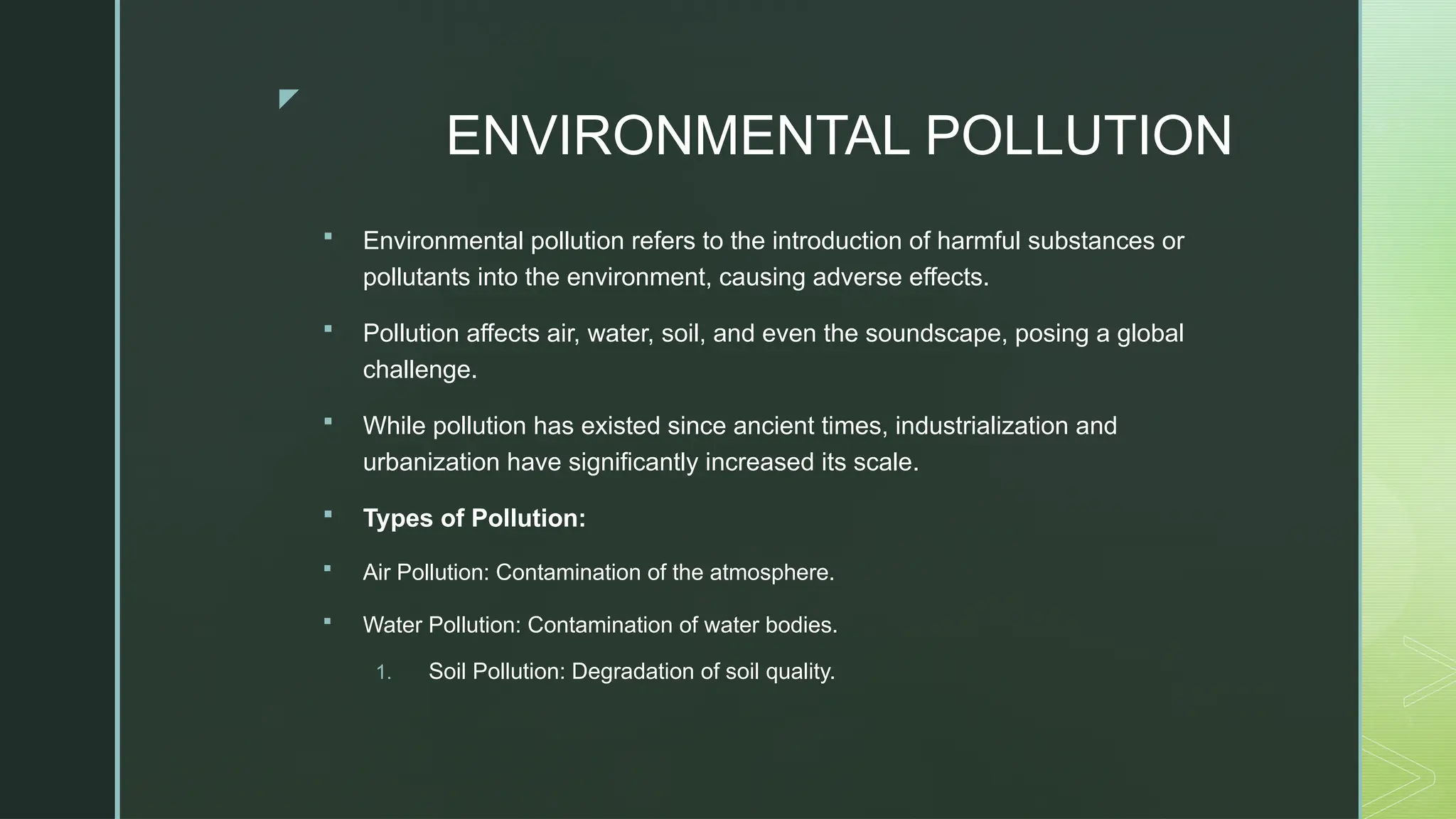 Environmental Pollution: Air, Water & Soil Pollution | PPTX