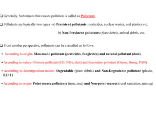 Environmental Pollution For Education Purpose | PPT