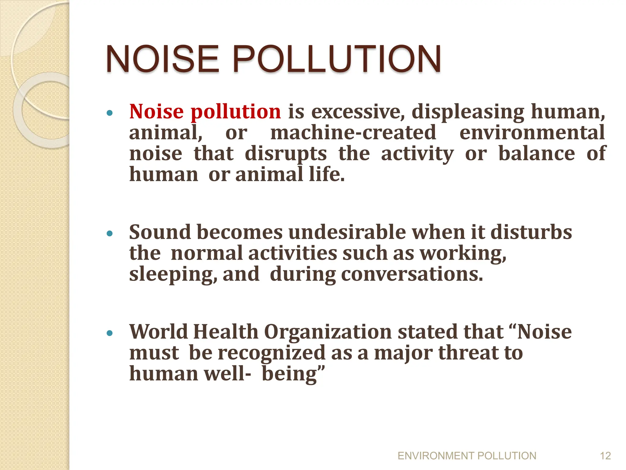 ENVIRONMENTAL POLLUTION, SOURCES, CAUSES, EFFECTS AND CONTROL | PPT
