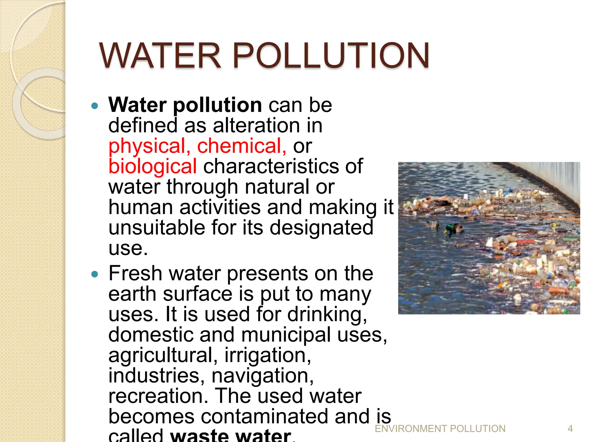 ENVIRONMENTAL POLLUTION, SOURCES, CAUSES, EFFECTS AND CONTROL | PPT