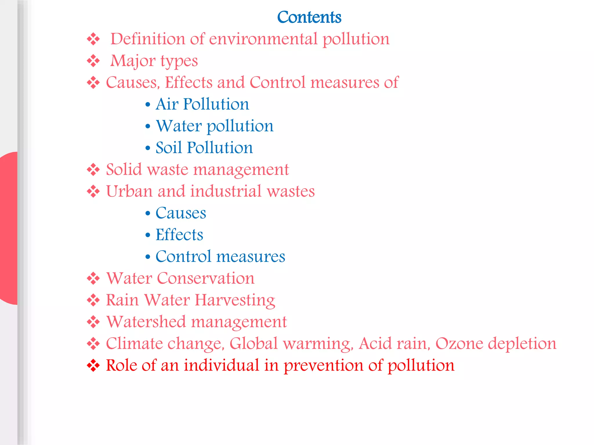Environmental pollution and climate change | PPTX
