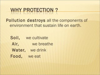 Environmental pollution and protective measures | PPT