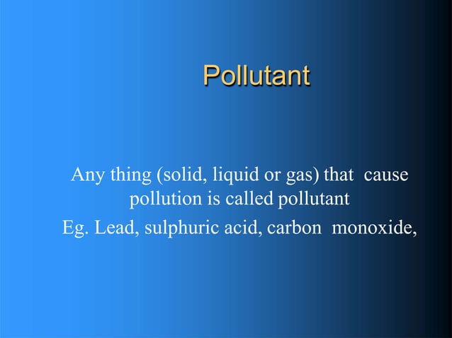 Environmental pollution: Causes & Control Measures | PPT | Free download
